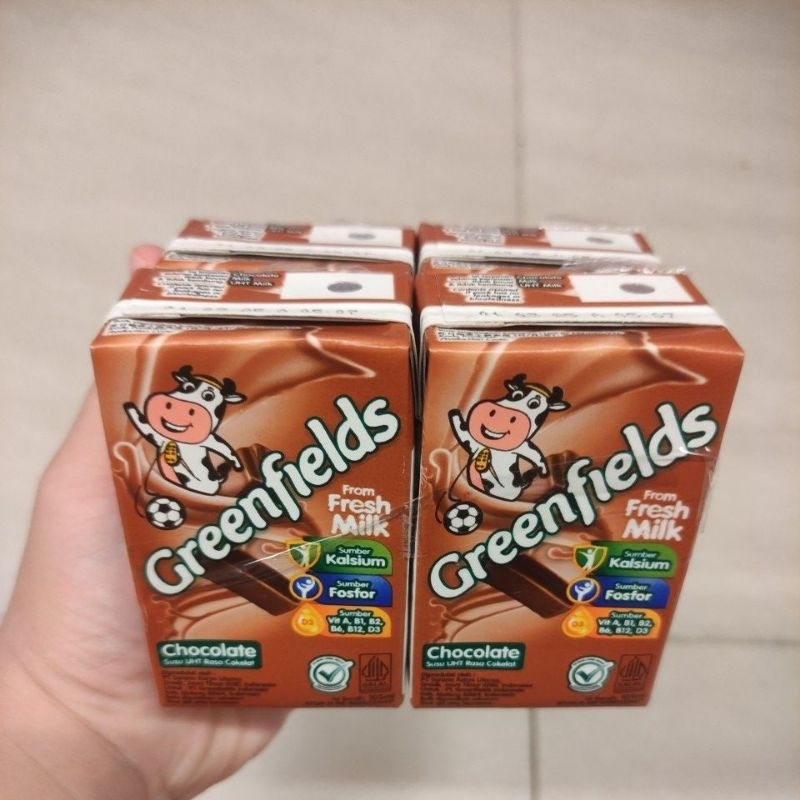 Jual GREENFIELDS SUSU UHT COKLAT/CHOCOLATE (4pcs x 105mL) | Shopee ...