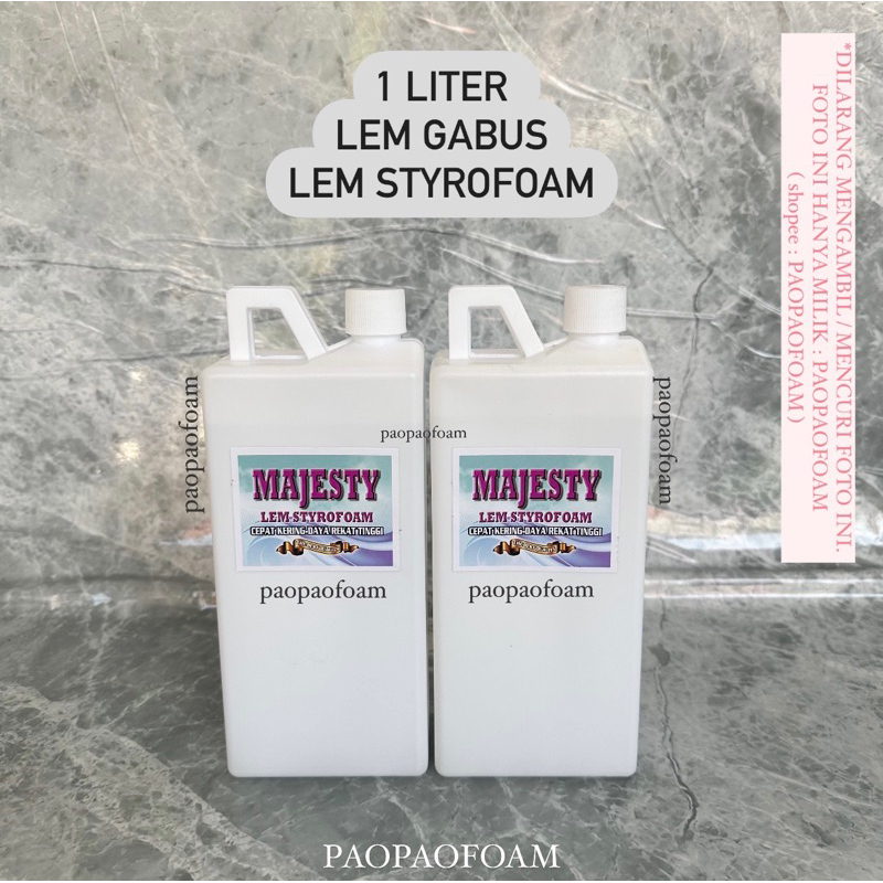 Jual 1 liter Lem Styrofoam / Lem Gabus MAJESTY | Shopee Indonesia