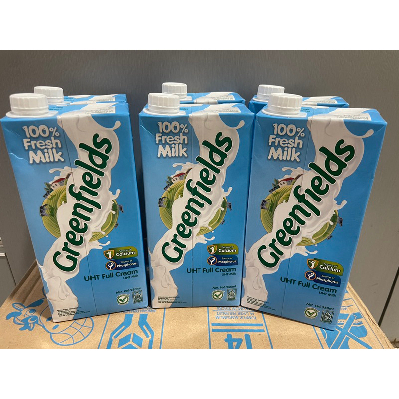 Jual GREENFIELD SUSU UHT - FULL CREAM 950ml | Shopee Indonesia