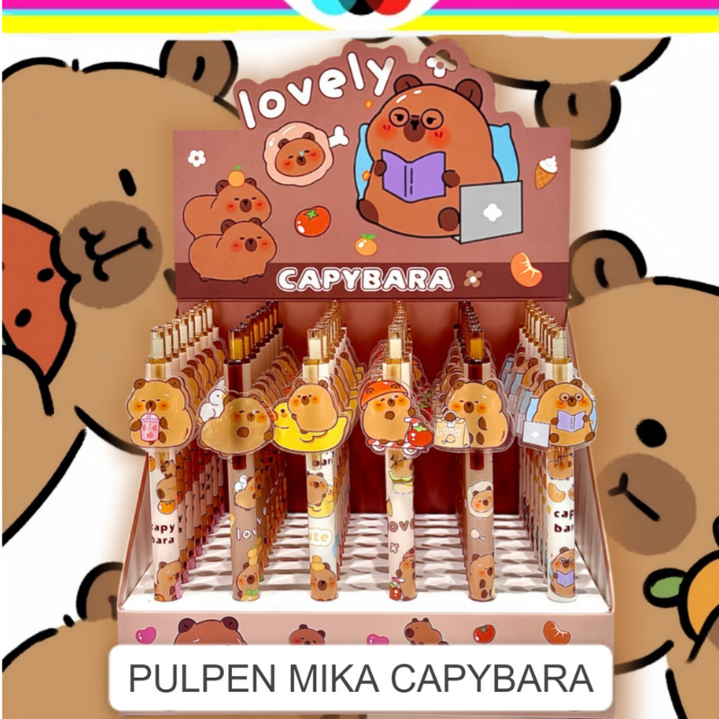 Jual PULPEN MIKA CAPYBARA TINTA HITAM | PULPEN GEL TINTA HITAM CAPYBARA ...
