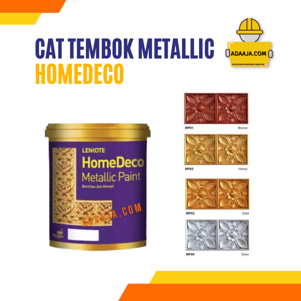 Jual Cat Tembok Metalik Emas Silver Bronze 1 KG Cat Dekorasi Home deco ...