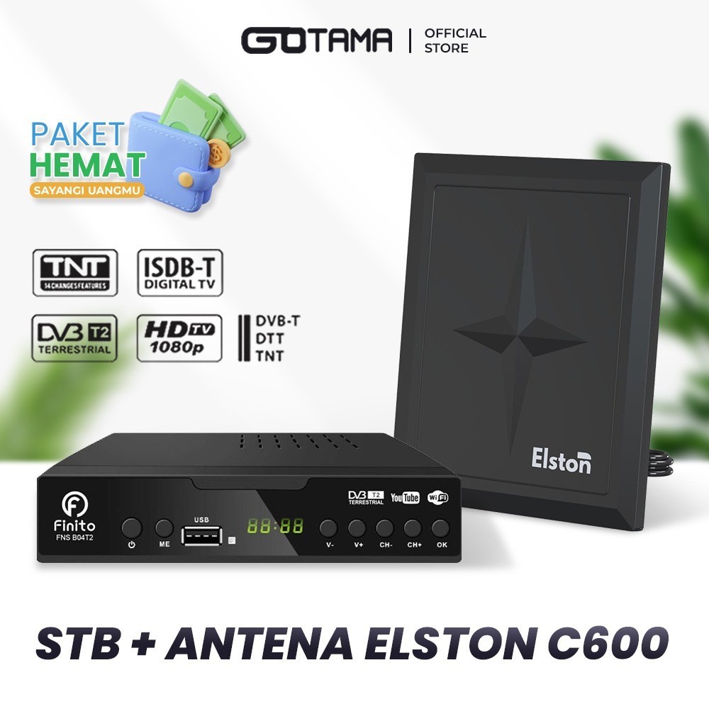 Jual [BUNDLE] STB Set Top Box Finito Digital TV Tabung SNI + ANTENA ...