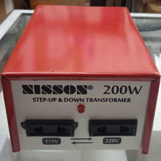 Jual Step Up & Step Down Transformer 200 Watt 220V / 110V Nisson 200W ...