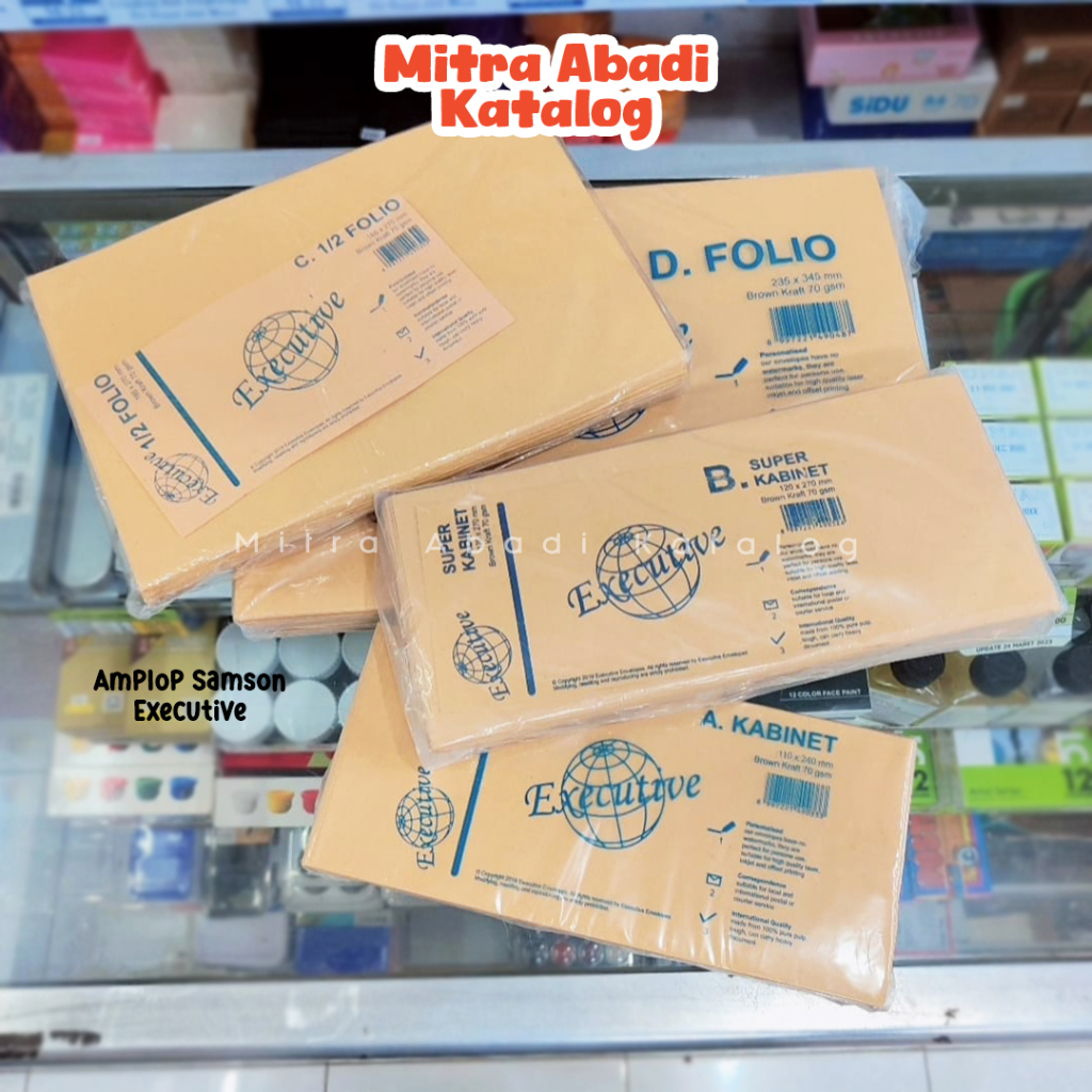 Jual (100PCS) AMPLOP SAMSON EXECUTIVE / 1 PACK UKURAN A, B, C, D, E ...