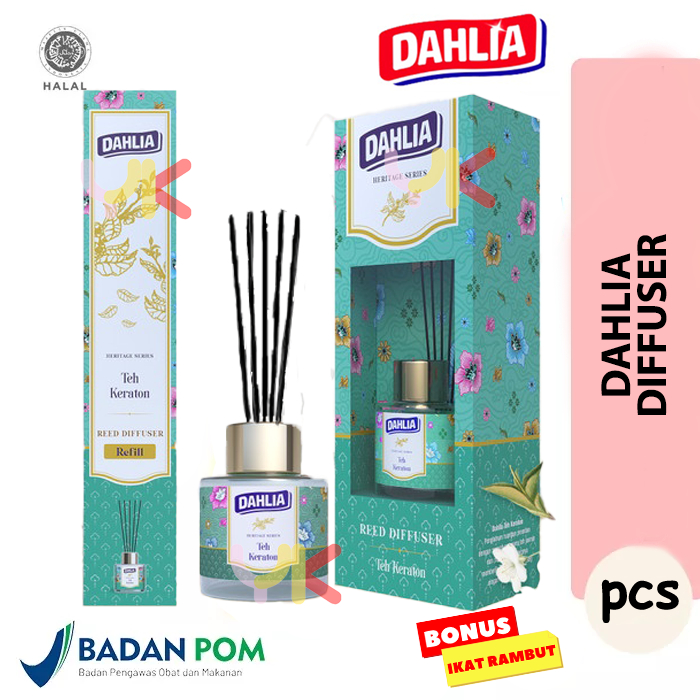 Jual Dahlia Reed Diffuser alat/Refil teh keraton pengharum ruangan ...