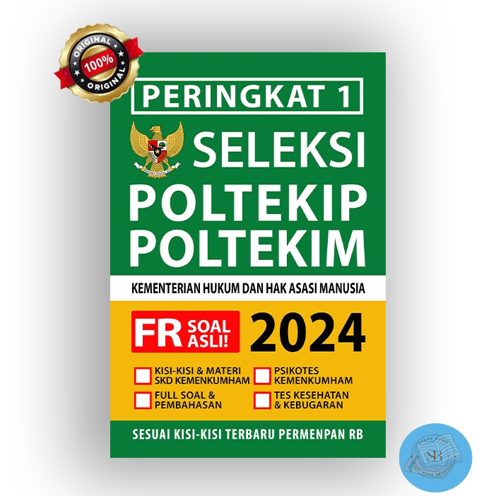 Jual BUKU Peringkat 1 SELEKSI POLTEKIP POLTEKIM KEMENKUMHAM 2024 ...