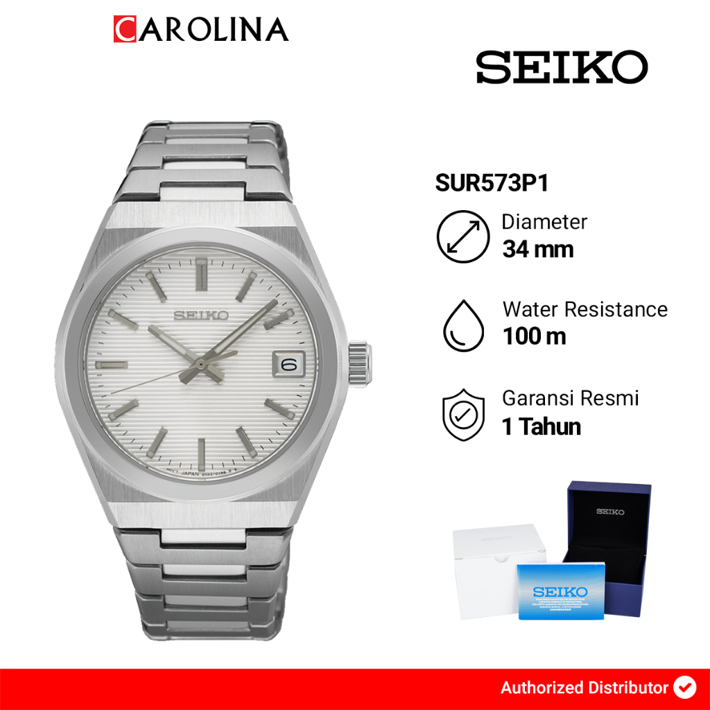 Jual Jam Tangan Wanita Seiko Ladies SUR573P1 Discover More Silver Dial ...