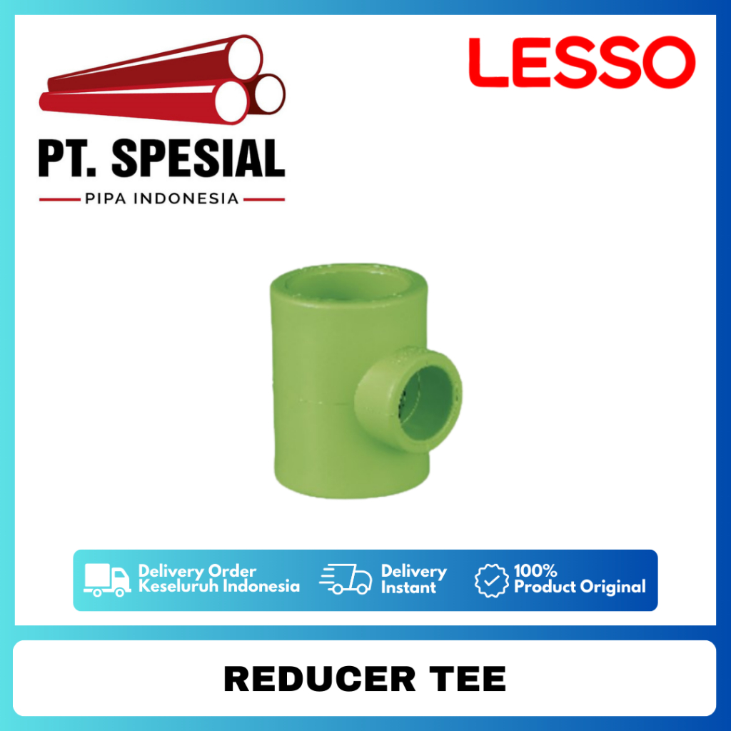 Jual Vlok Tee PPR Lesso DN32 x 20 / Reduced Tee PPR / Reducer Tee PPR Lesso - 05 | Shopee Indonesia