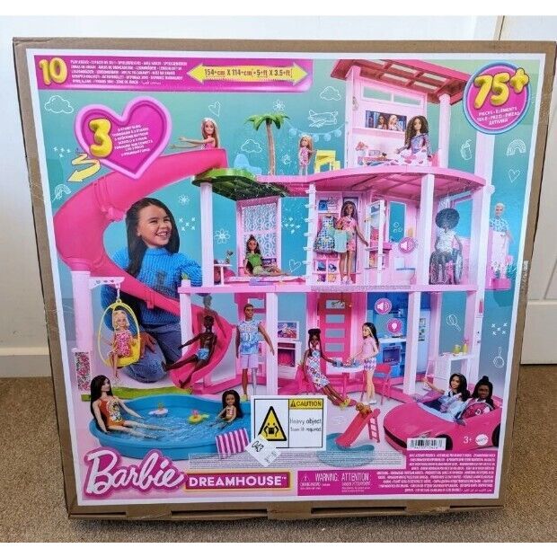 Jual Barbie Dreamhouse 2023 Pool Party Doll House Puppy Play Areas ...