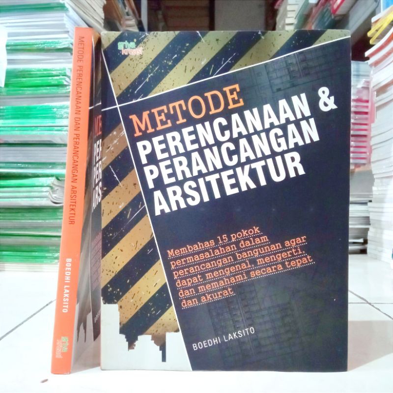 Jual (ORIGINAL) BUKU BANGUNAN / METODE PERENCANAAN & PERANCANGAN ARSITEKTUR / BOEDHI LAKSITO ...
