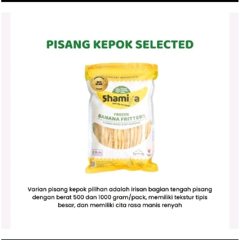 Jual Pisang Goreng Shamiya Lampung L 750g Frozen | Shopee Indonesia