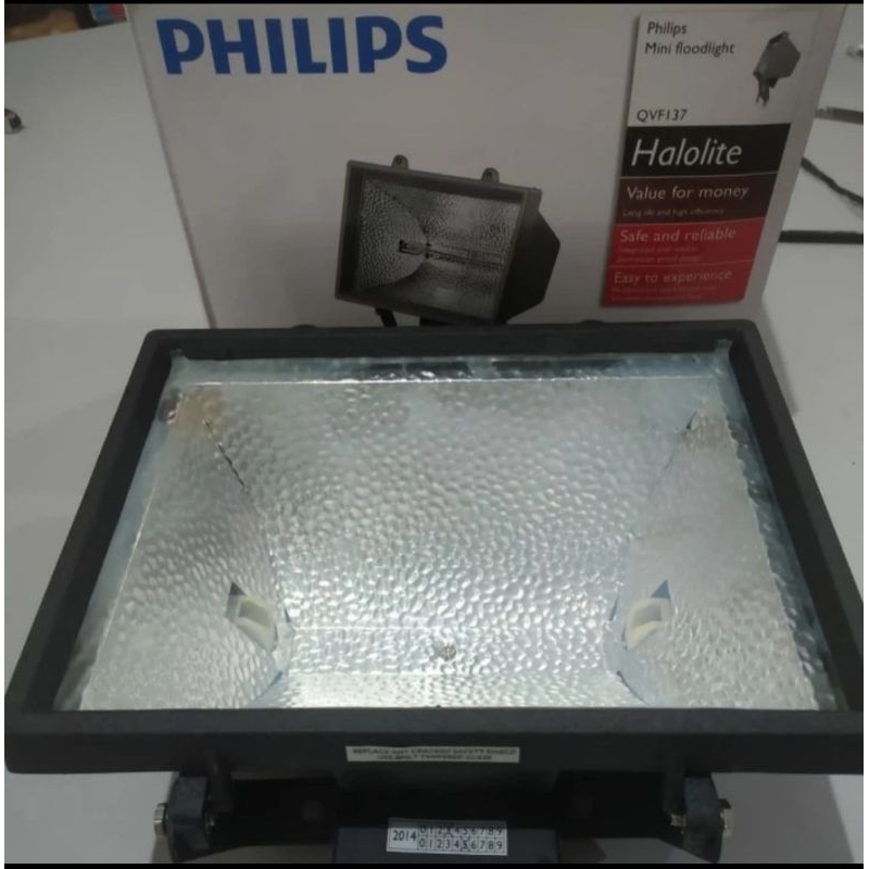 Jual Set Kap Lampu Halogen 1000W QVF 137 Philips Halolite + Lampu ...