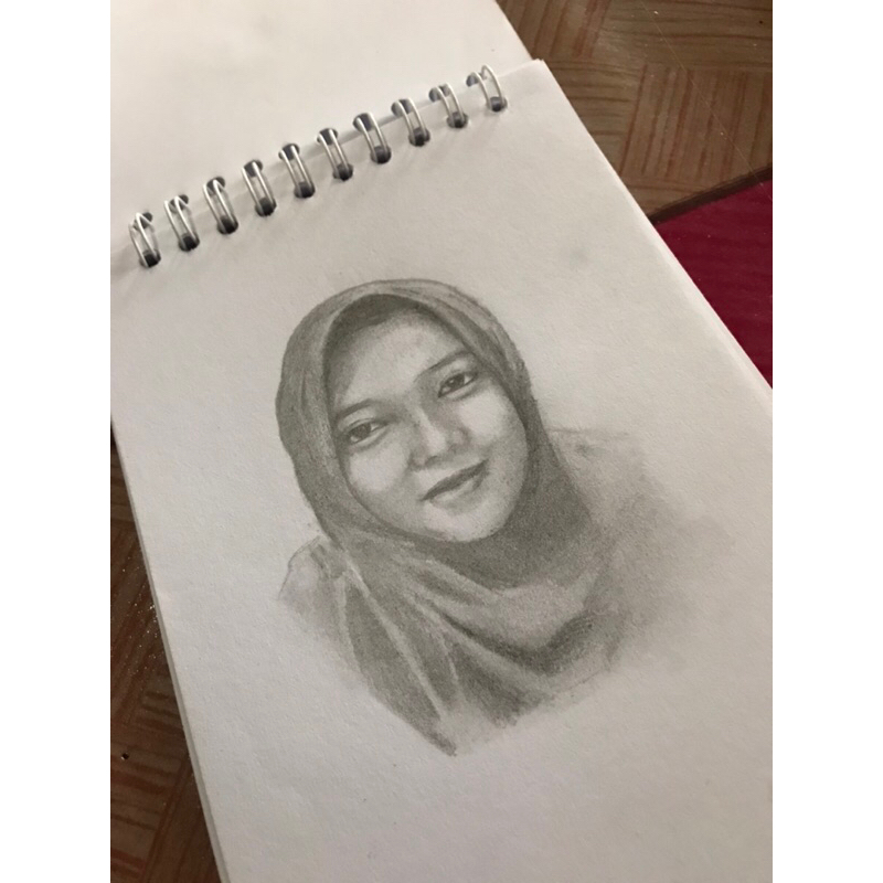 Jual custom Sketsa wajah Gambar wajah Ukuran A4 | Shopee Indonesia