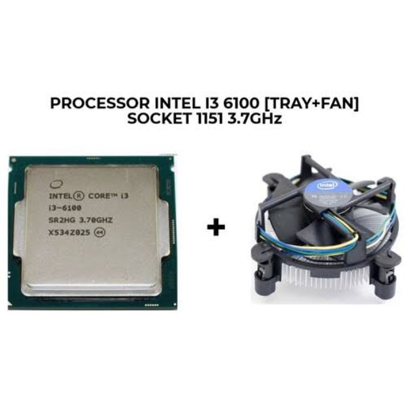 Jual Processor intel Core i3-6100 3,7Ghz + Fan Processor | Shopee Indonesia