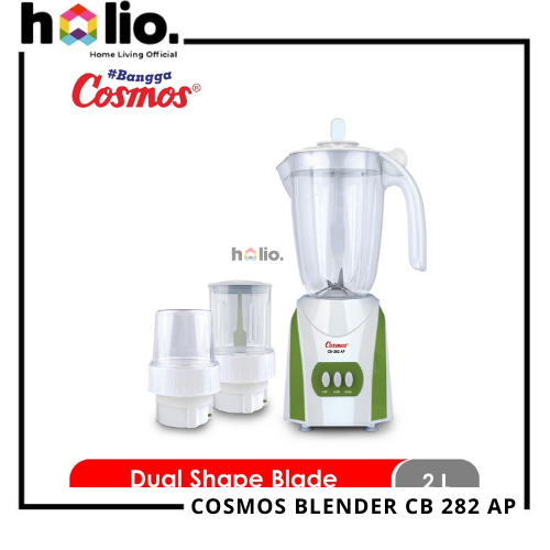 Jual Holio Blender Cosmos Plastik Anti Pecah Kapasitas 2 Liter CB-282 AP / CB 282 AP | Shopee ...