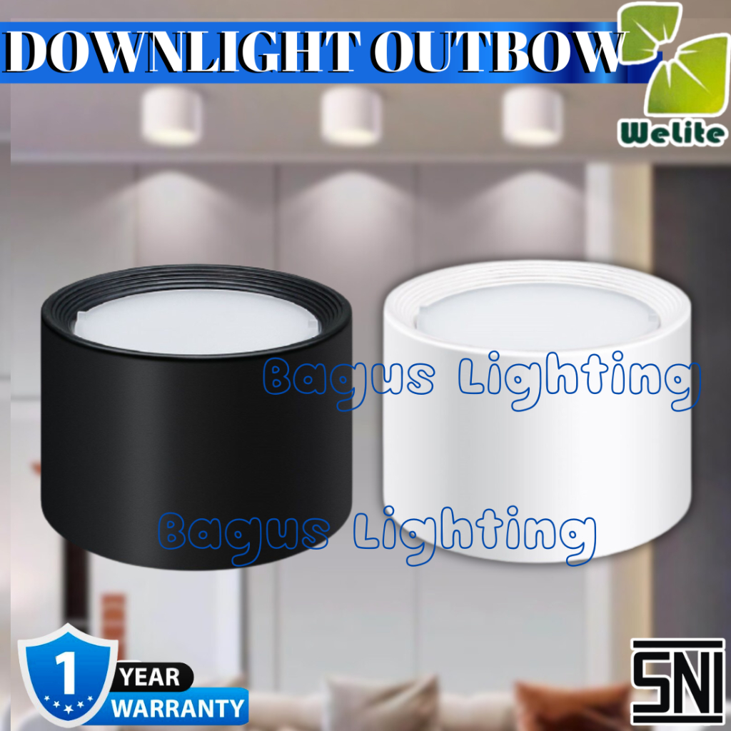 Jual Lampu Outbow Led 12W We Lite Lampu Downlight Plafon Rumah Garansi | Shopee Indonesia