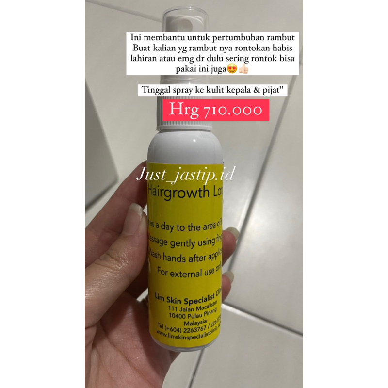 Jual Hairgrowth lotion lim huat bee (PO PENANG) | Shopee Indonesia