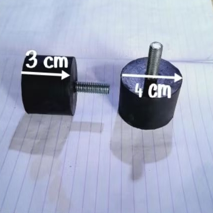Jual Engine mounting 4cm x 3cm baut 8mm Alas peredam getaran mesin ...