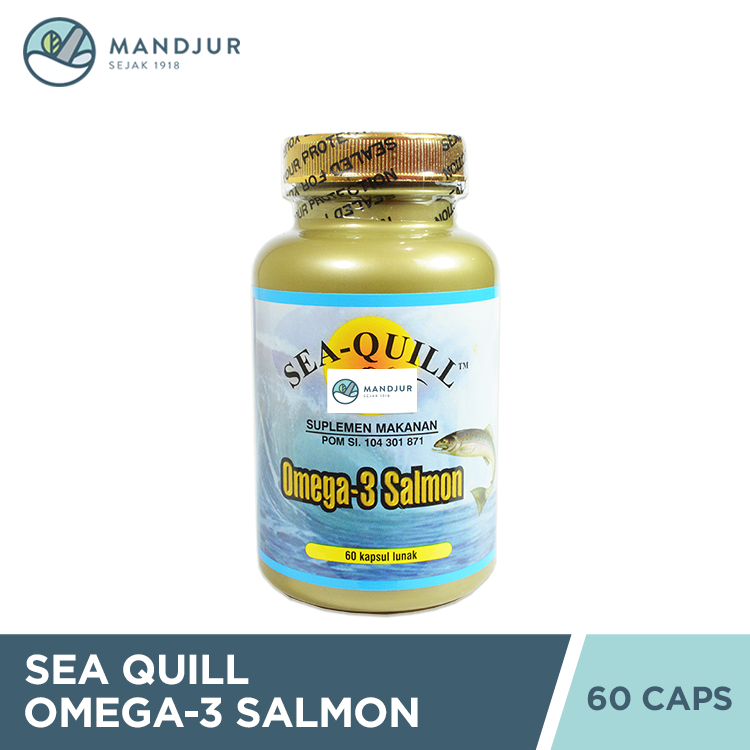 Jual Sea Quill Omega-3 Salmon (Isi 60 softgels) | Shopee Indonesia