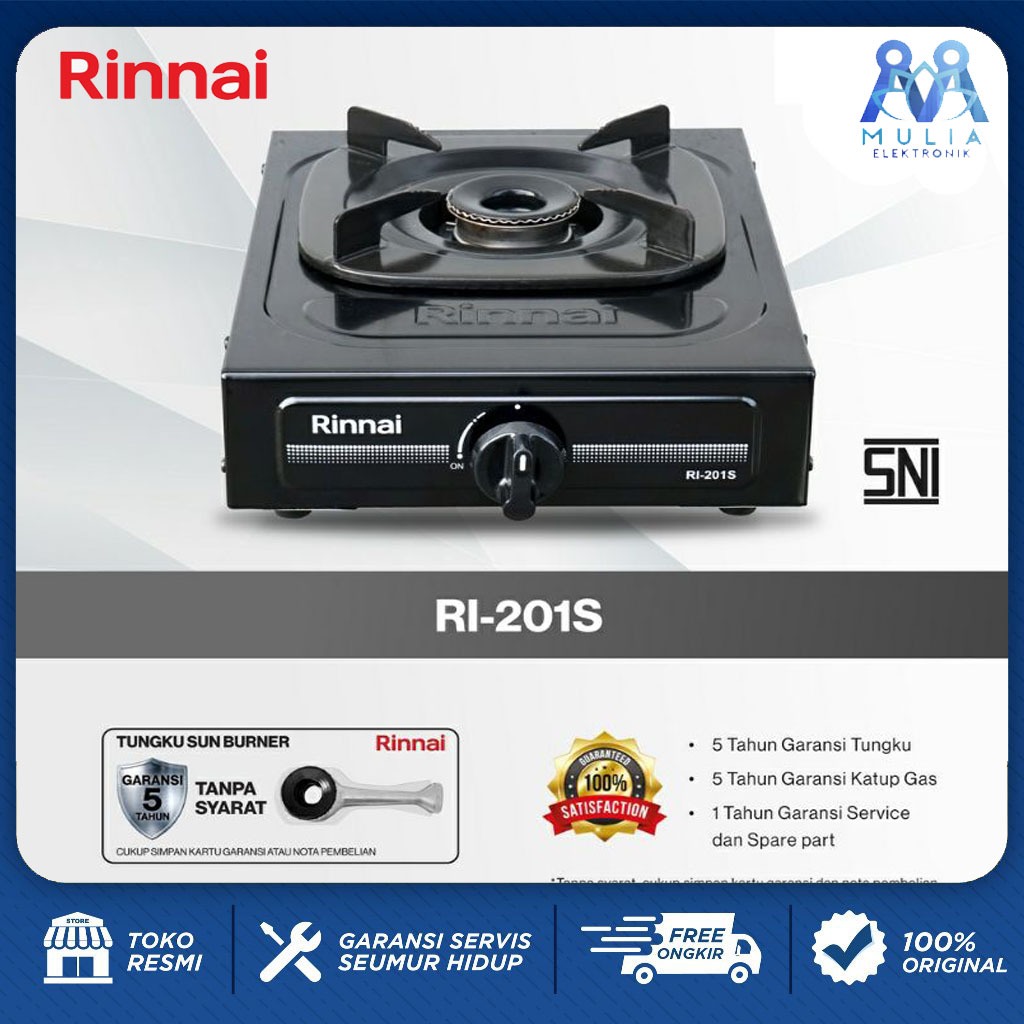 Jual Rinnai RI 202 S Kompor Gas 2 Tungku Cooker Stove Top Cooker RI 201 ...