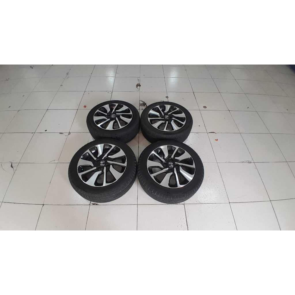 Jual Velg Oem Ring 15 Honda Brio RS Pcd 4x100 Plus Ban R15 Black Polis Semarang | Shopee Indonesia