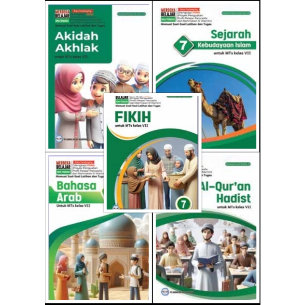 Jual BUKU PAKET UNTUK KELAS 7 SMP / MTs MAPEL BAHASA ARAB / FIKIH / AL QURAN HADIS / SEJARAH ...