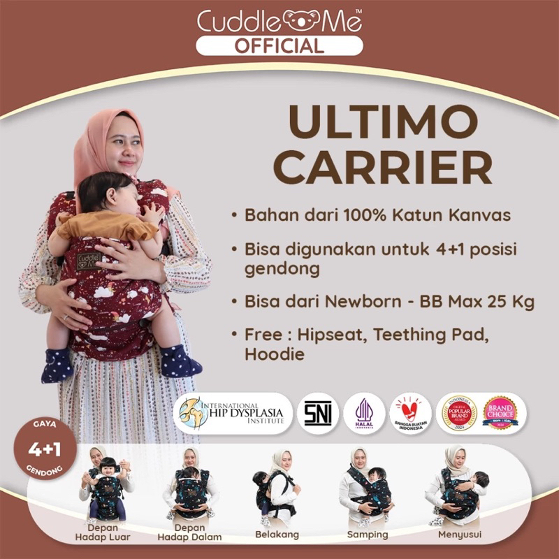 Jual CUDDLE ME - Ultimo Carrier - Gendongan Bayi | Shopee Indonesia