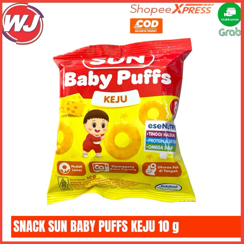Jual SNACK SUN BABY PUFFS KEJU 10 G | Shopee Indonesia