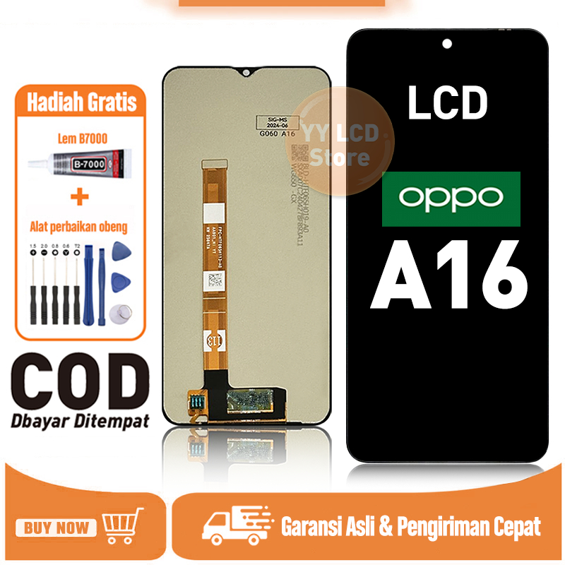 Jual 【ORIGINAL】LCD FOR OPPO A16 full set hp Touchscreen Ori Asli For Glass Touch Screen ...