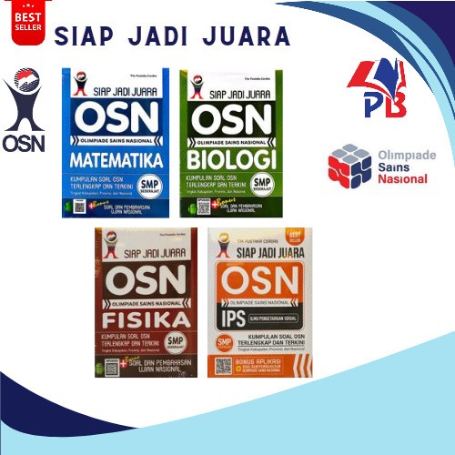 Jual Buku Olimpiade OSN/KSN Untuk SMP : Matematika / Fisika / Biologi / IPS (Gabungan Soal 100% ...