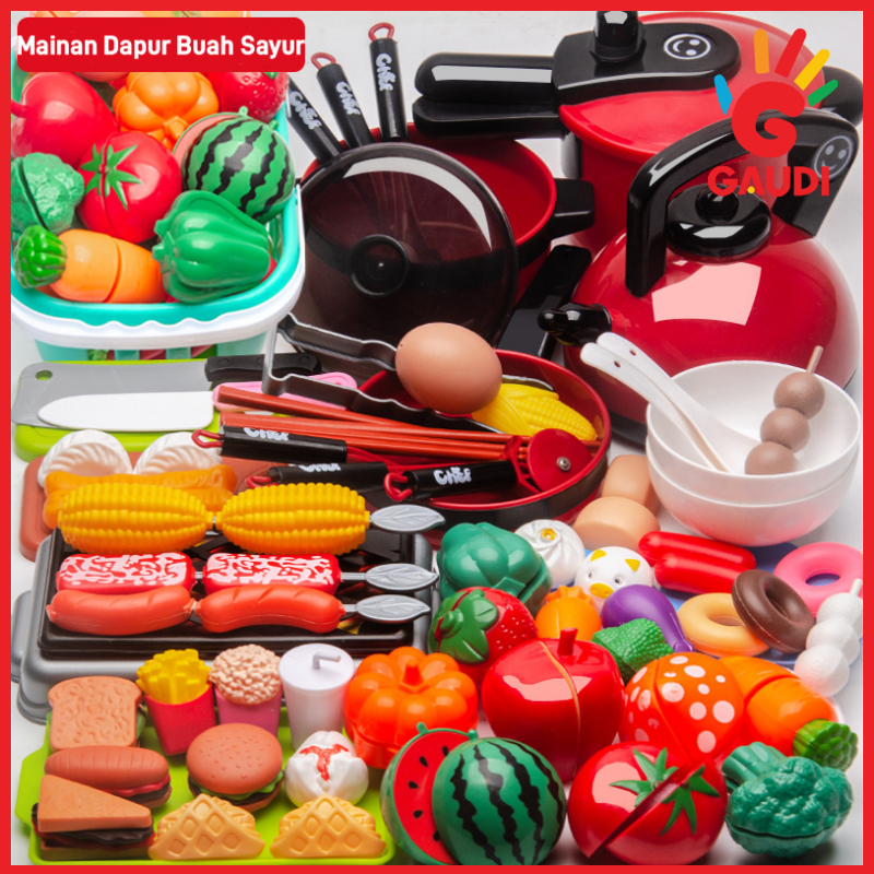 Jual Gaudi Mainan Masak Masakan 86pcs Set Mainan Dapur Mainan Edukasi ...