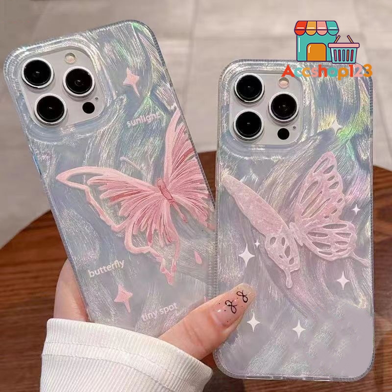 Jual SS945 NEW CASE PINK BUTTERFLY AESTHETIC UNTUK REDMI A1 A2 A3 A5 2024 6A 8 8A 9A 9C 9T 10A ...