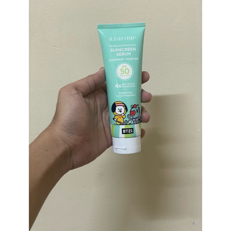 Jual Azarine Body Guard Moisturizer Sunscreen Serum SPF50 PA ...