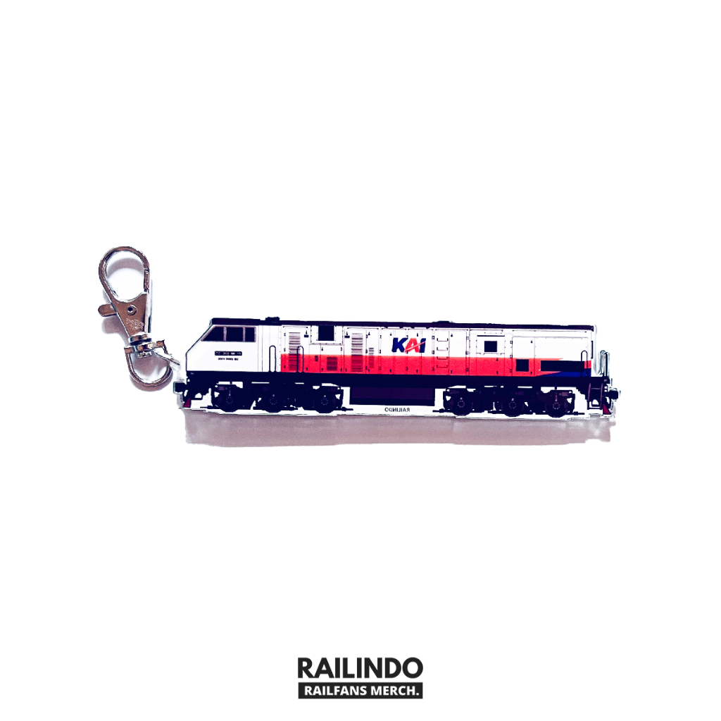 Jual Railindo - Gantungan Kunci Lokomotif Kereta Api Seri CC 203 Original Livery Side View ...