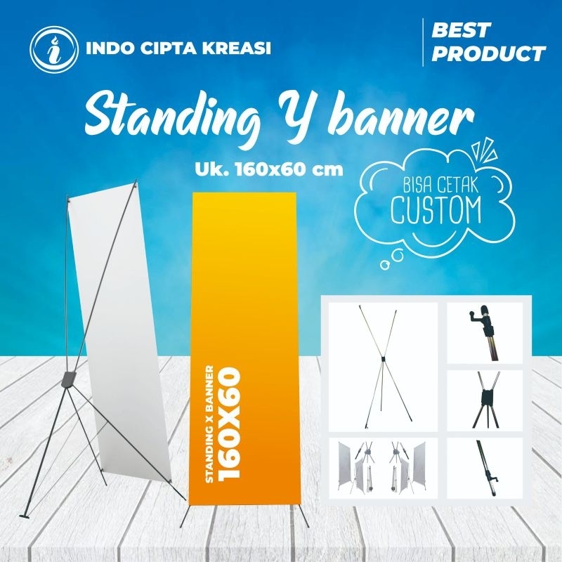 Jual paket X banner/ Y banner + materi bahan flexi china | Shopee Indonesia