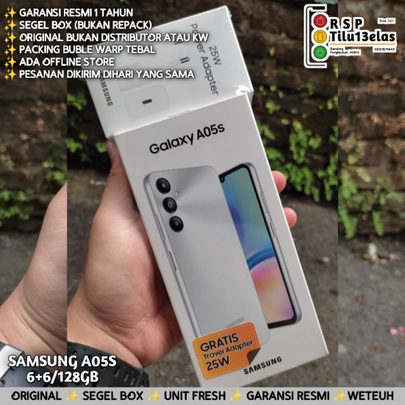 Jual Samsung Galaxy A05s (6/128GB) Garansi resmi segel box | Shopee ...