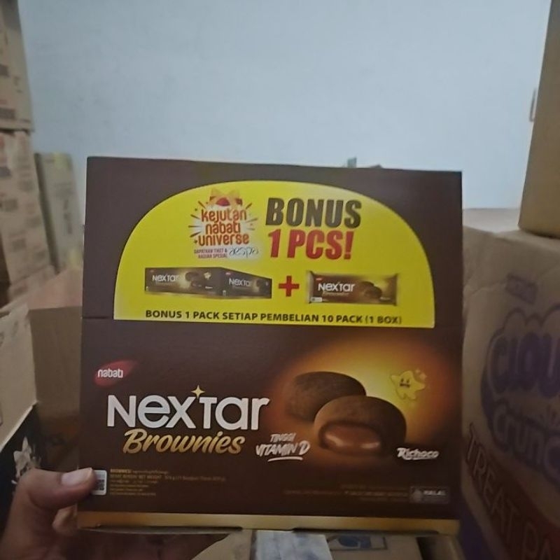 Jual Nextar Brownies Coklat / Straw / Goguma Box 34 Gr x 10 Pcs #LIVE ...