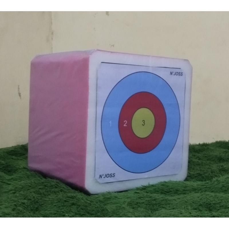 Jual Bantalan target panahan portabel ukuran 35x30x35 bahan flex foam ...