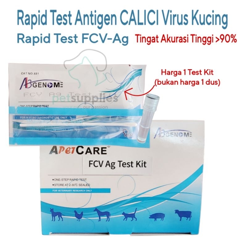 Jual Alat Test Virus CALICI Kucing Rapid Test FCV Ag tingkat akurasi ...