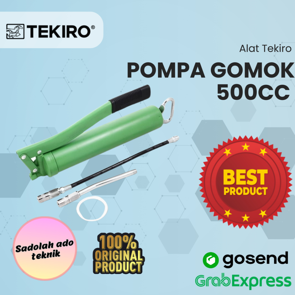 Jual TEKIRO Hand Grease Gun 500 CC High Pressure Gun - TEKIRO Pompa ...