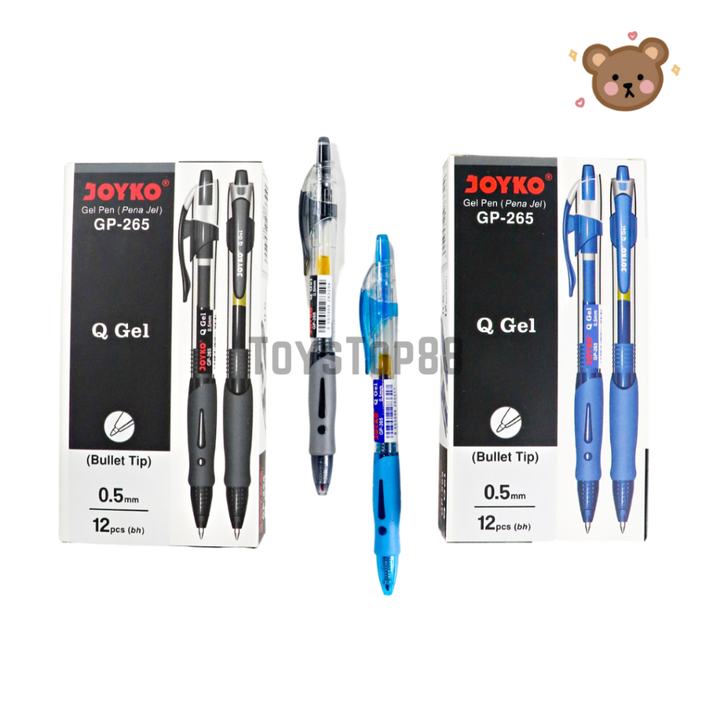 Jual Pulpen Joyko GP-265 Q Gel Pen - Ballpoint Bolpen Pena Jel 0.5 mm [PER LUSIN] | Shopee Indonesia