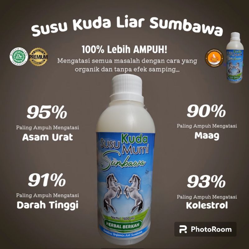 Jual Susu Kuda Liar ( MURNI ) isi 500 ml | Shopee Indonesia
