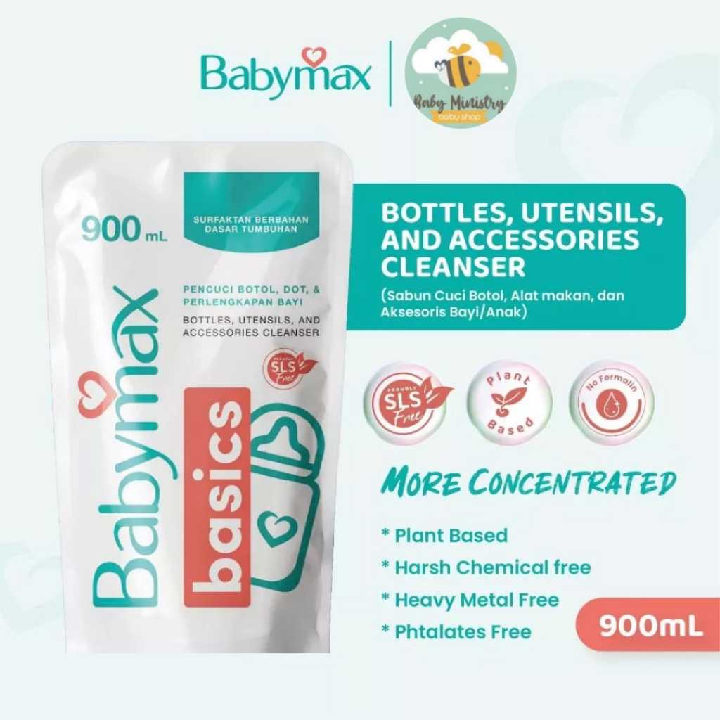 Jual Babymax Bottle and Utensils Cleanser 450ml 900ml / sabun cuci ...