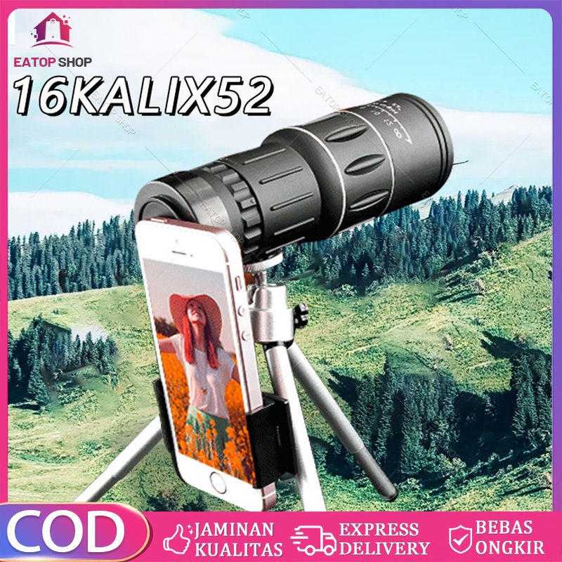 Jual Teropong Tele Untuk HP Zoom 16x Jarak Jauh Universal semua jenis ...
