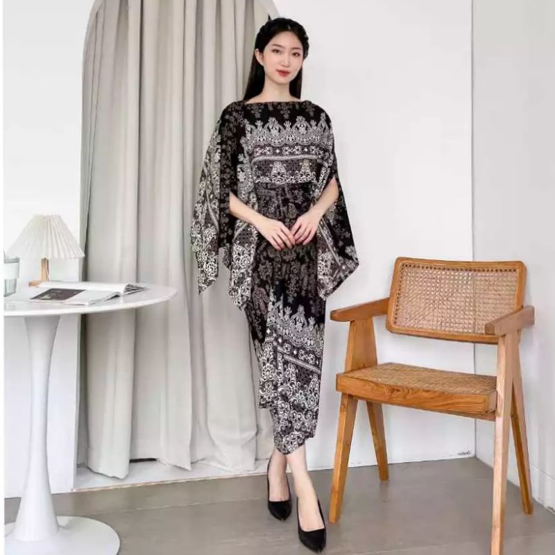 Jual REAL PICT ONE SET MADISON BATIK MODERN ETNIK ATASAN + ROK OUTFIT ...