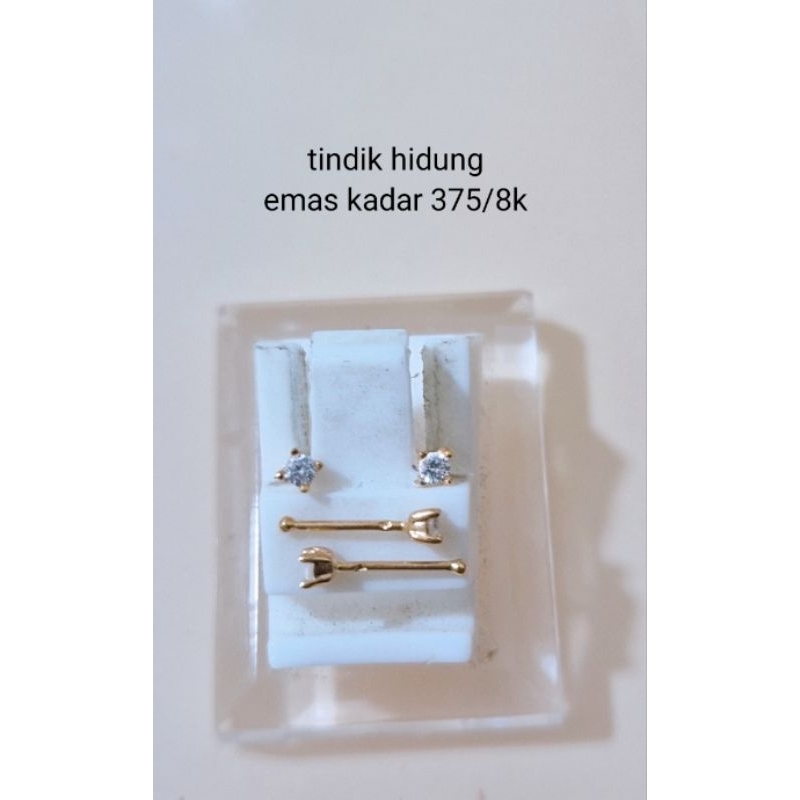 Jual Anting emas tindik hidung / bayi kadar 375/8k (0.19gram harga ...