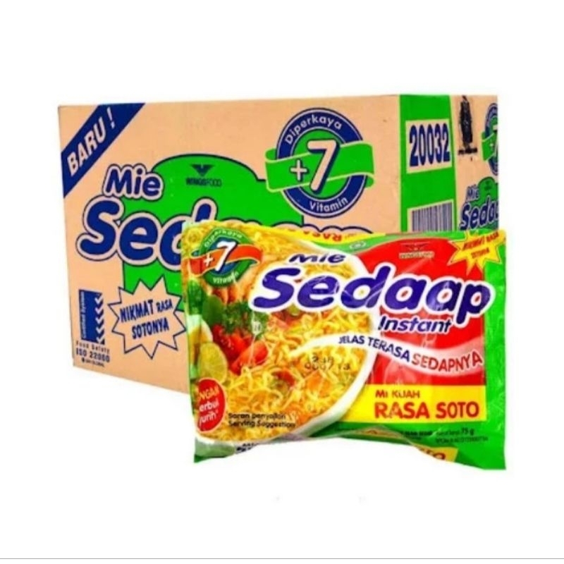 Jual Mie Sedap instan rasa Soto 1 Dus isi 40 Pcs | Shopee Indonesia