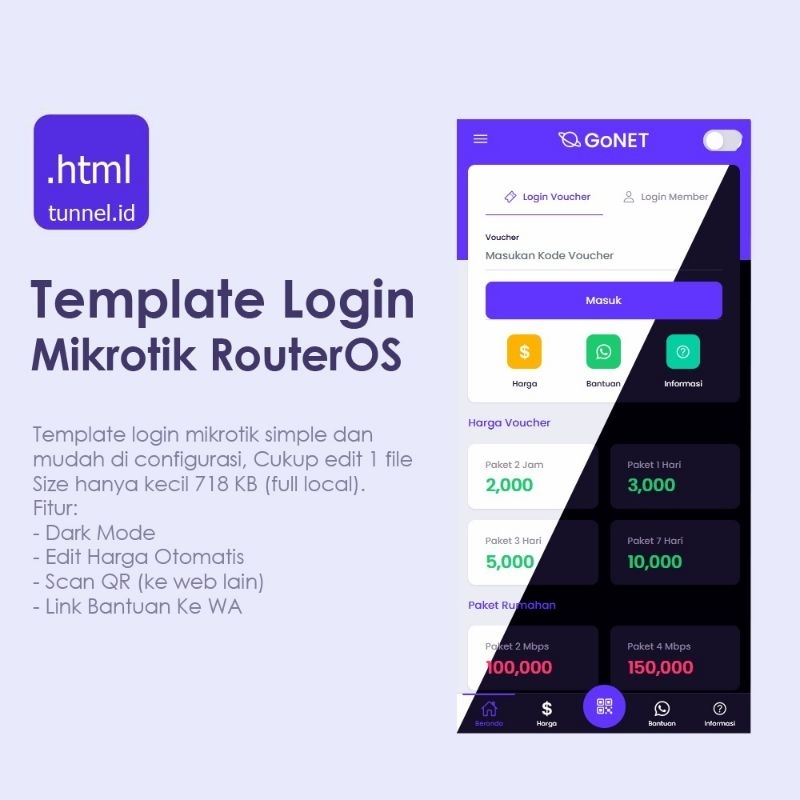 Jual Template Login Page Hotspot Mikrotik Konfigurasi Mudah | Shopee ...
