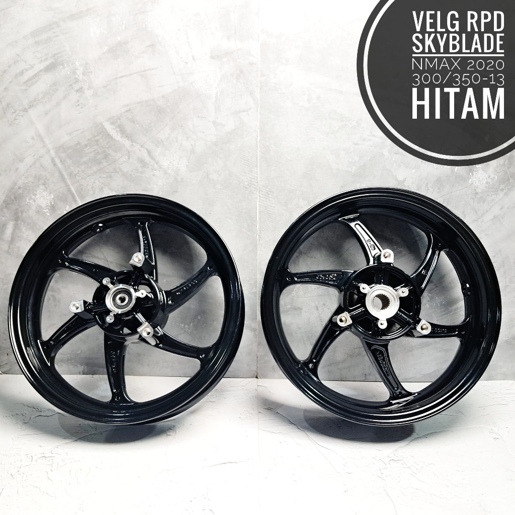 Jual Velg RPD SkyBlade Nmax2020 hitam 300/350x13 | Shopee Indonesia