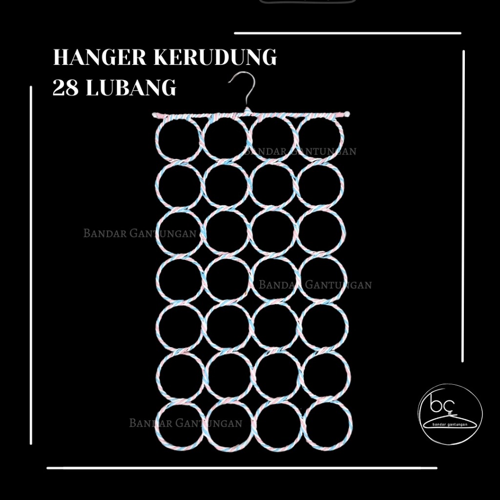 Jual Hanger Hijab Hanger Kerudung 28 Lubang Gantungan Jilbab Pashmina ...